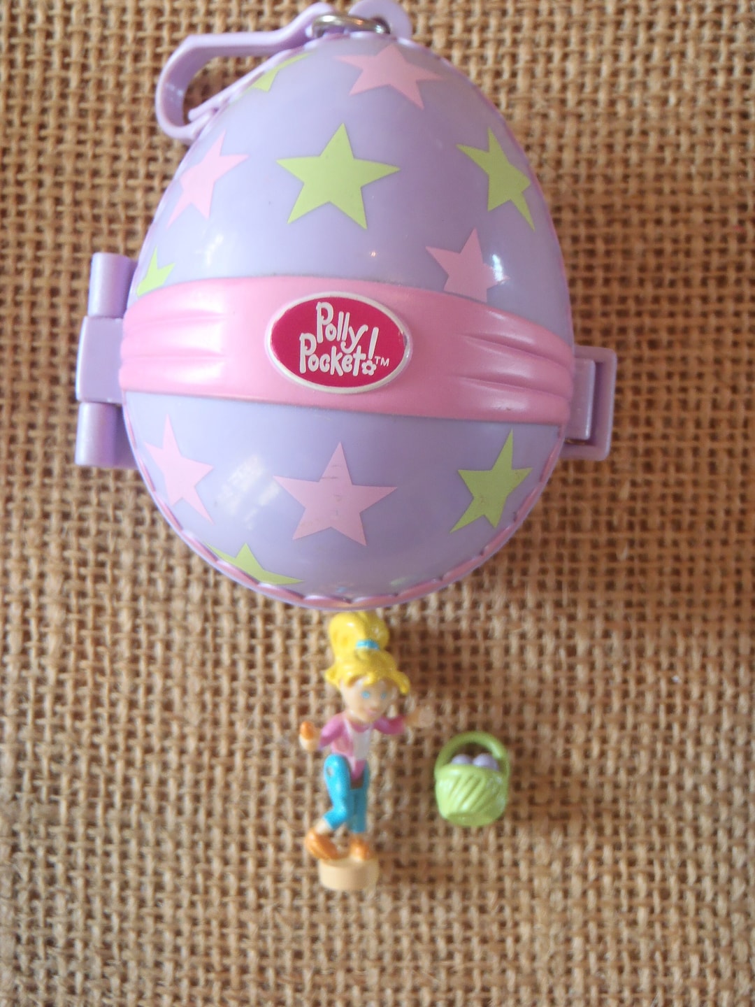 Vintage Mattel Polly Pocket 2001 Easter Egg Painting Compact - Complete ...
