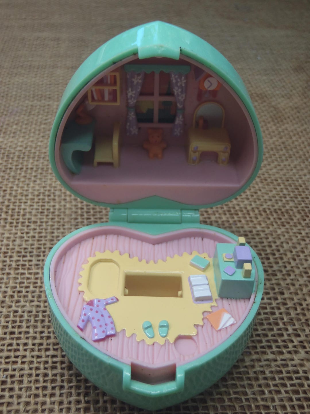 Vintage Bluebird Polly Pocket 1991 Midge's Bedtime Ring Compact ONLY - Etsy