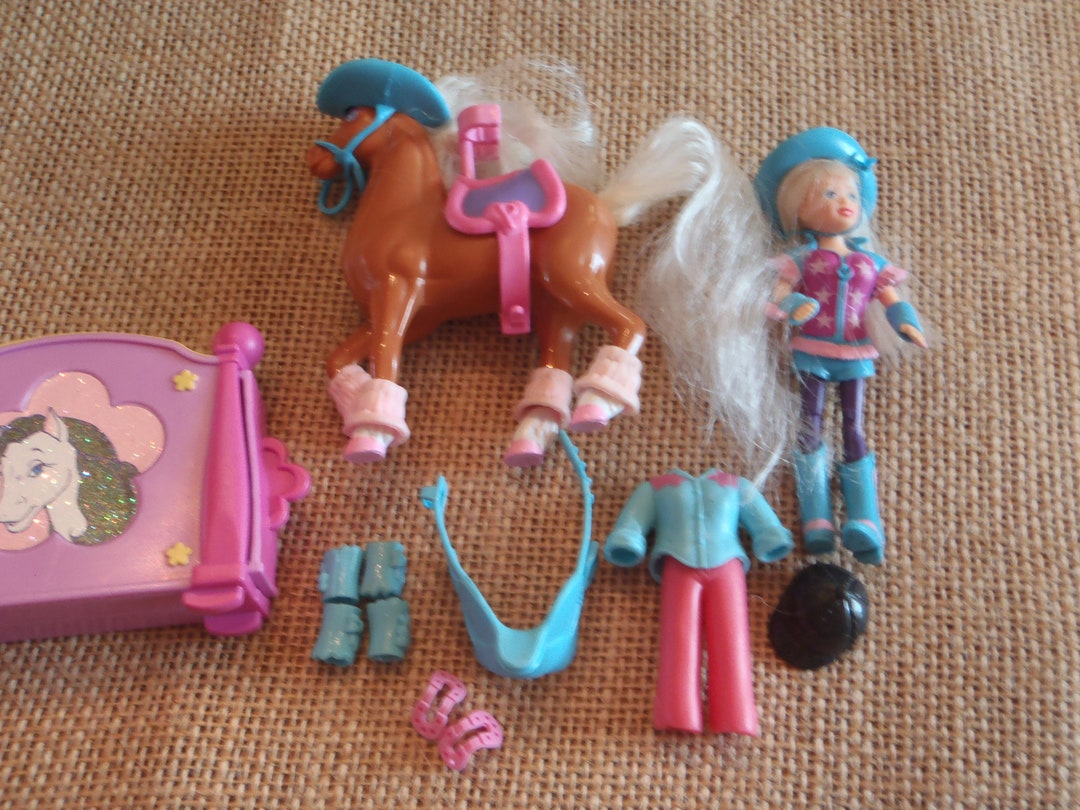 Vintage Polly Pocket Horse Jockey Jointed Riding Girl Set Doll Lot J55 - Etsy