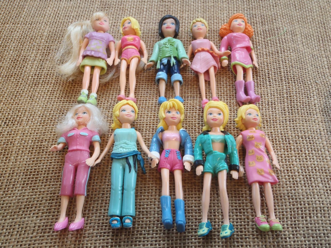Vintage Polly Pocket Dolls Lot of 10 Clothes Dressed Q55 - Etsy