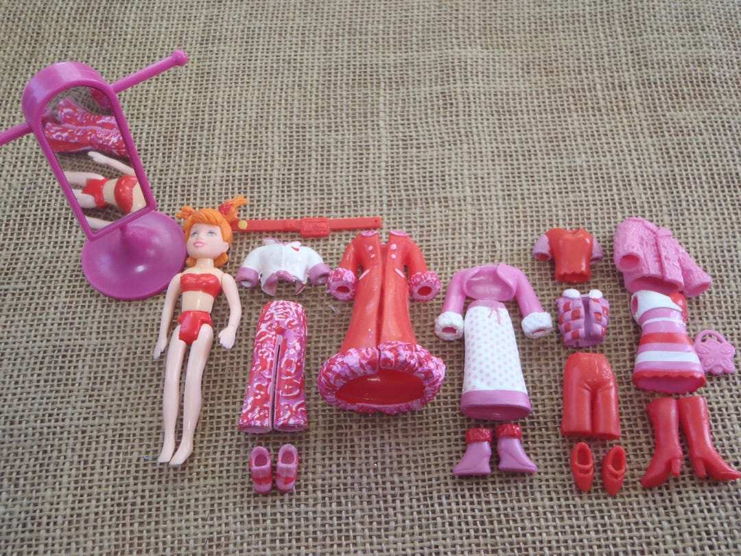 Polly Pocket 2002 Style Collection Wildstyle Pink Red White Set K16 - Etsy