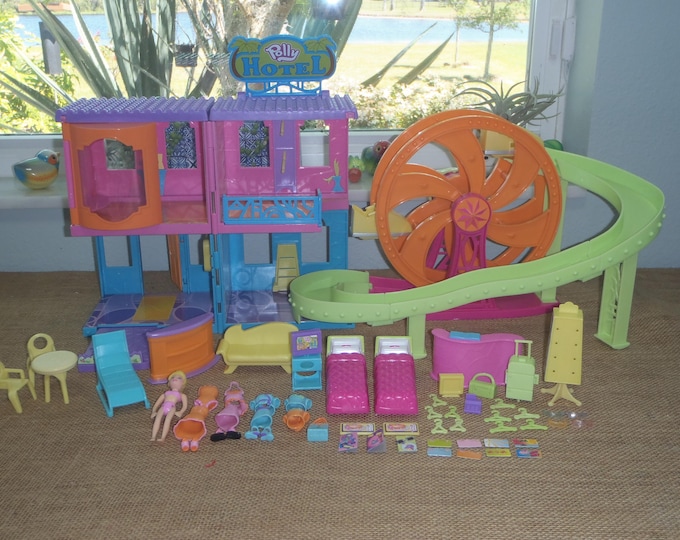 Polly Pocket 2004 Relaxin Resort Polly Rock N Roll Roller Coaster Hotel ...