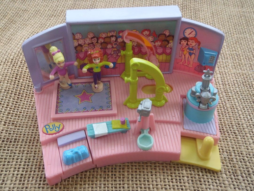 Vintage Bluebird Polly Pocket 1999 Turnfest Gym Gymnastic Uneven ...