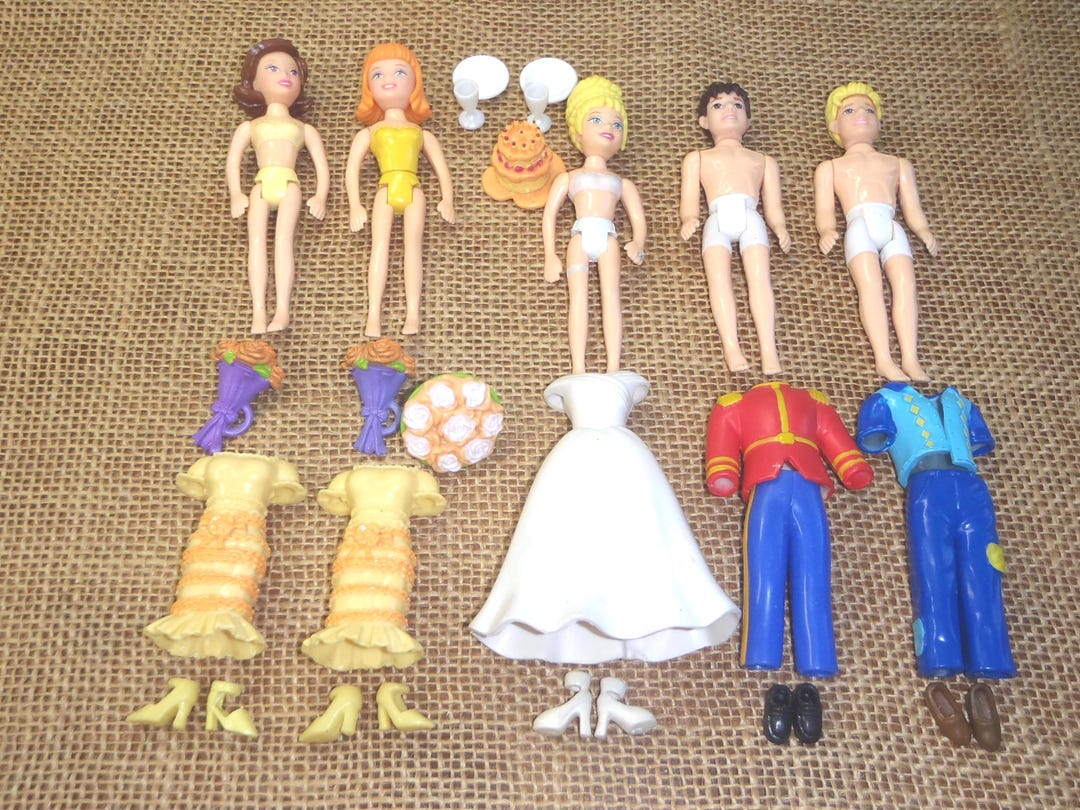 Vintage Polly Pocket Polly Gets Married Wedding Bride Groom Set B6 - Etsy