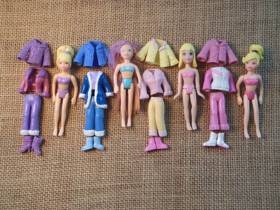 Vintage Polly Pocket Winter Wonderland Snow Set Lot Dolls J73 - Etsy