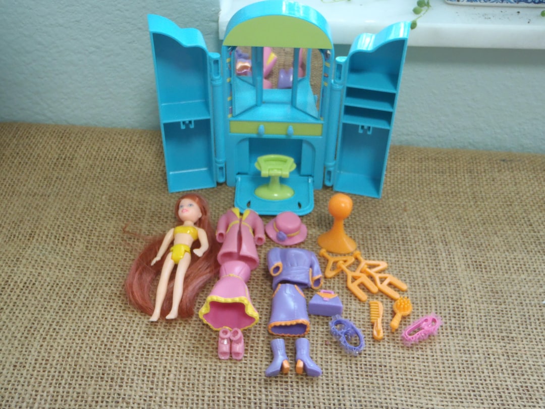 Vintage Polly Pocket Doll Hip Stylin' Dressing Room Lea Set A17 - Etsy