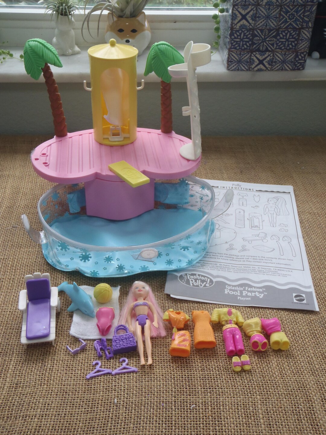 Vintage 2002 Polly Pocket Splashin' Fashion Pool Party Polly Set Q - Etsy