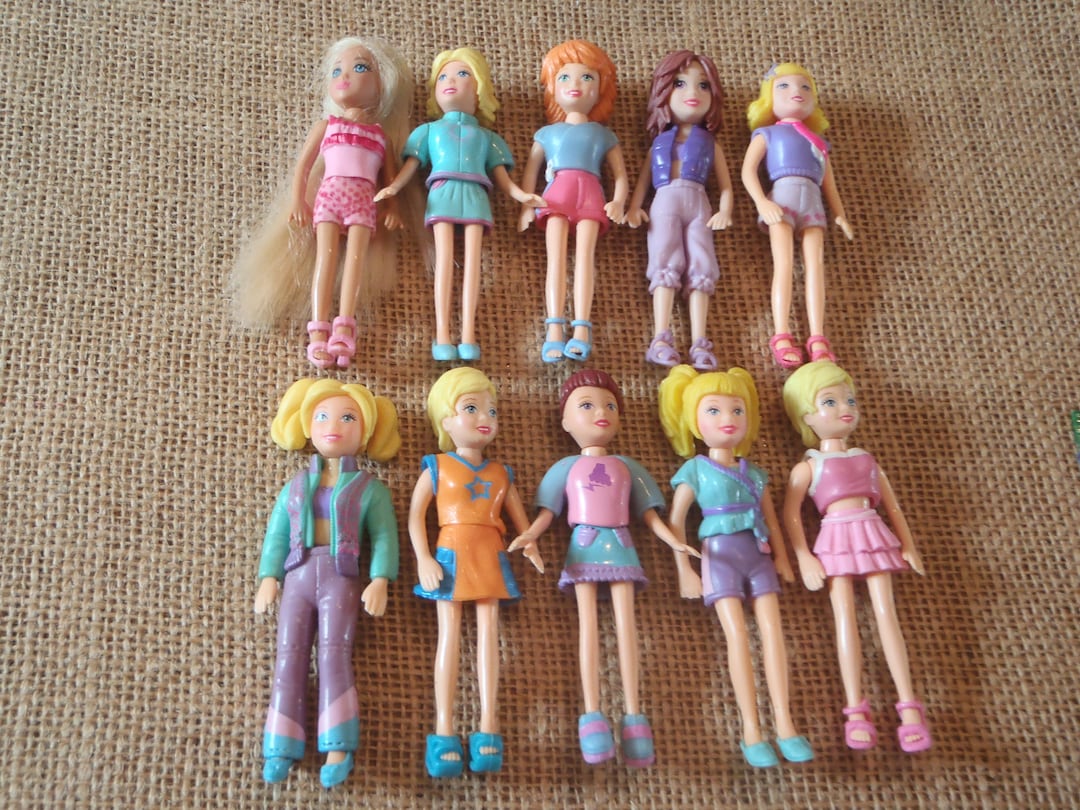 Vintage Polly Pocket Dolls Lot of 10 Clothes Dressed H17 - Etsy