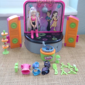 Vintage Polly Pocket Dance & Groove Polly Set Jointed Arms Articulated ...