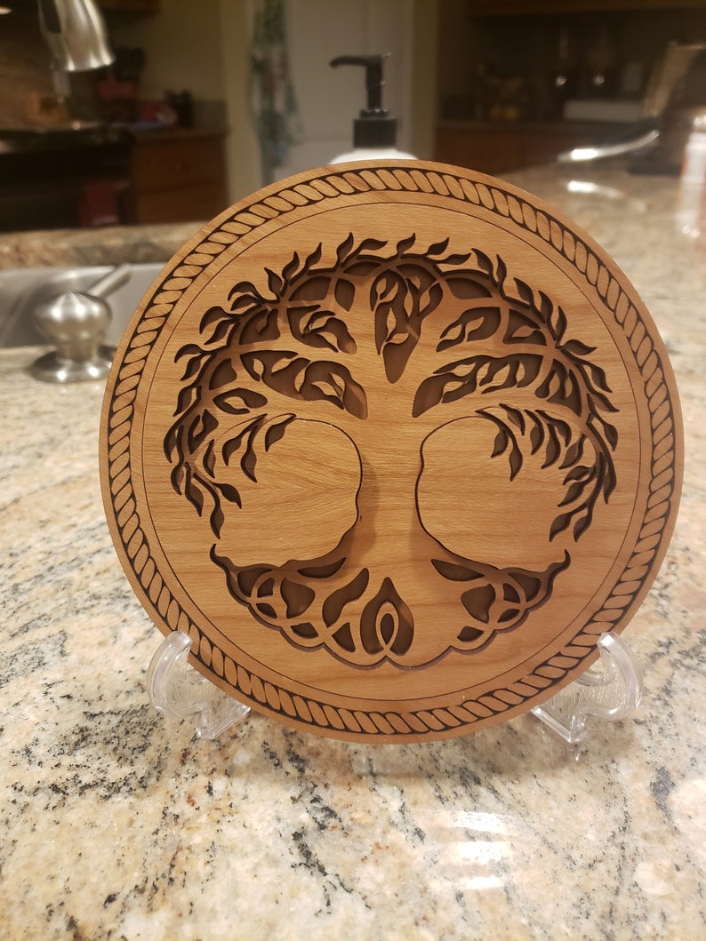 10 Inch Round Tree of Life - Etsy