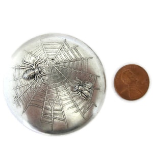 Brass Vintage Design Spider and the Fly Medallion , Made in the USA - Etsy