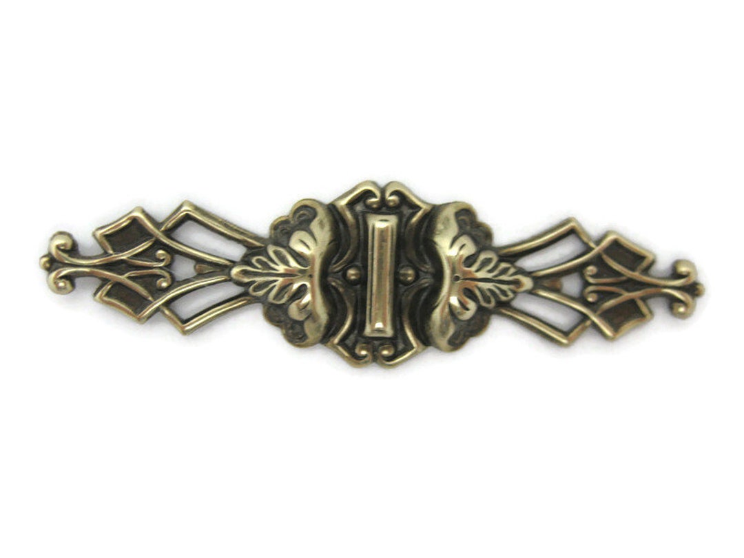 Brass Openwork Filigree Bar Motif , Made in the USA - Etsy