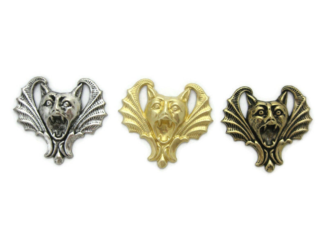 Brass Vintage Design Large Scary Bat , Made in the USA - Etsy