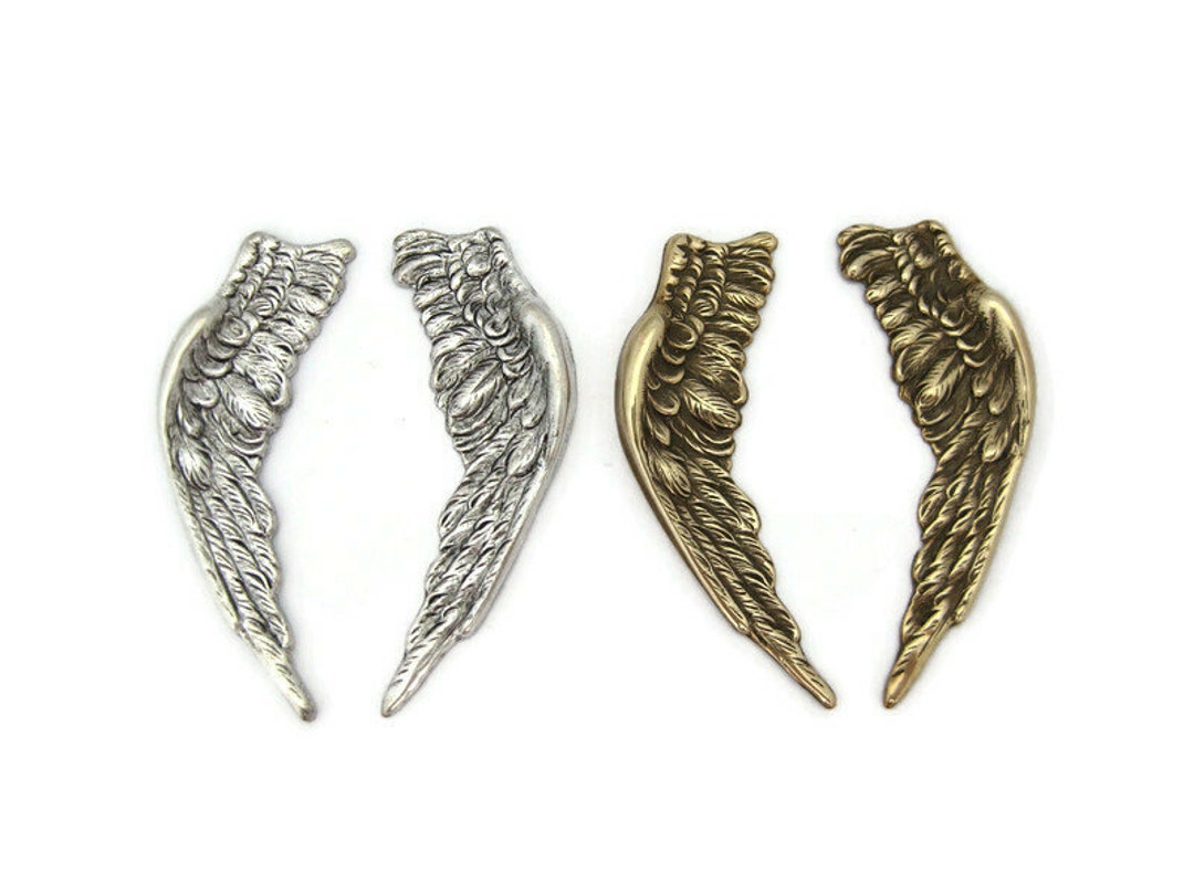 Brass Fallen Angel Wings Pair Left and Right , Made in the USA - Etsy