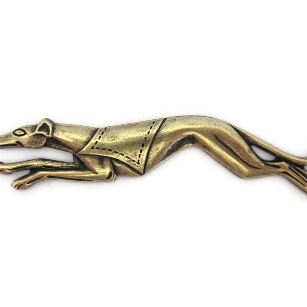Brass Greyhound - Etsy