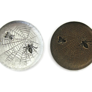 Brass Vintage Design Spider and the Fly Medallion , Made in the USA - Etsy