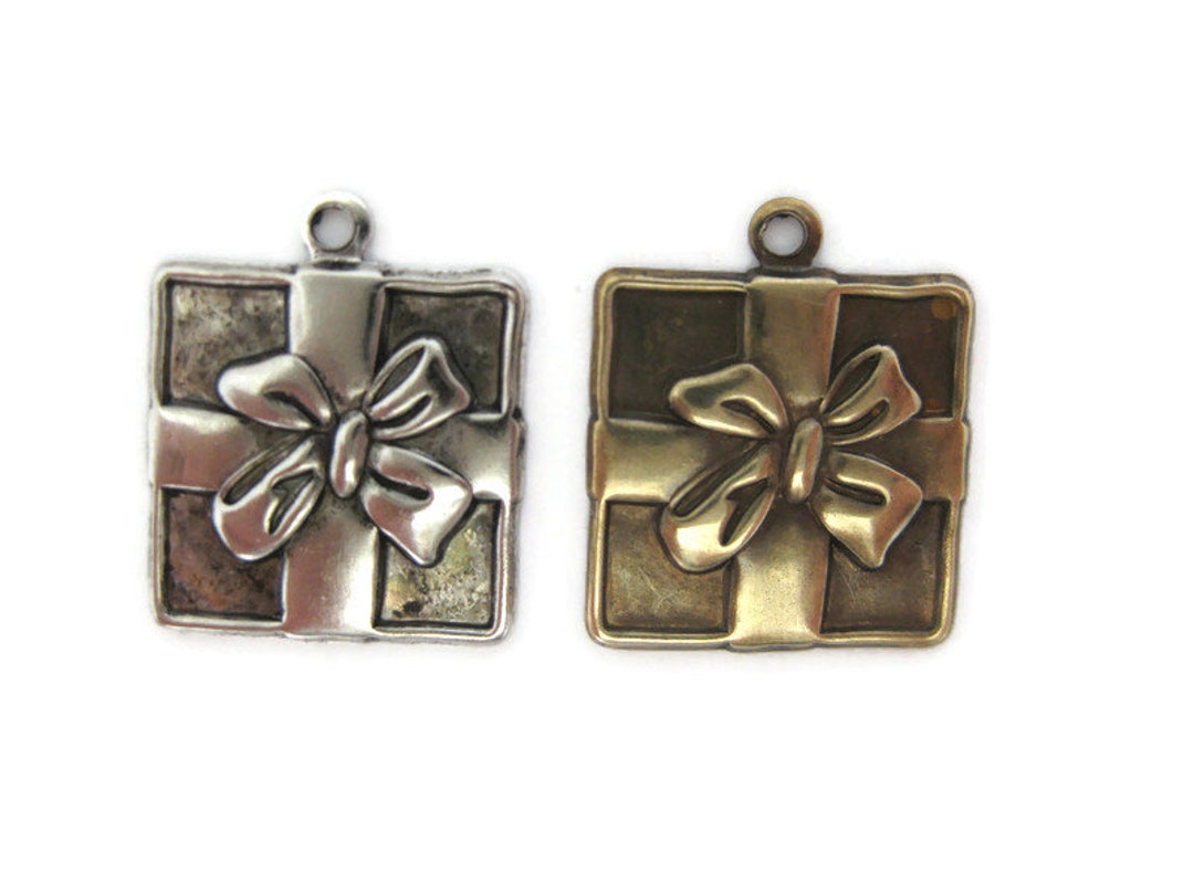 Brass Gift Box With Bow With Top Ring (8 Pieces) , Made in the USA - Etsy