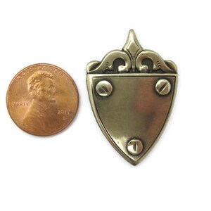 Brass Vintage Design Medieval Heavy Bolted Shield , Made in the USA - Etsy