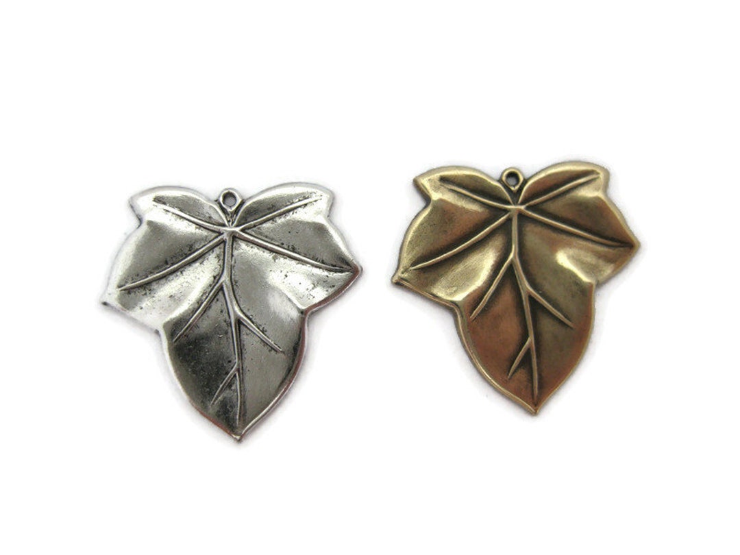Brass Vintage Design Ivy Leaf Stamping , Made in the USA - Etsy