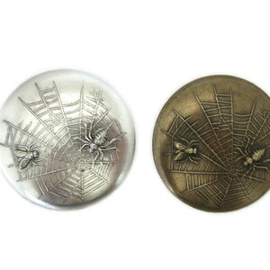 Brass Vintage Design Spider and the Fly Medallion , Made in the USA - Etsy