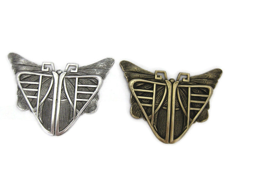 Brass Vintage Design Art Deco Moth , Made in the USA - Etsy