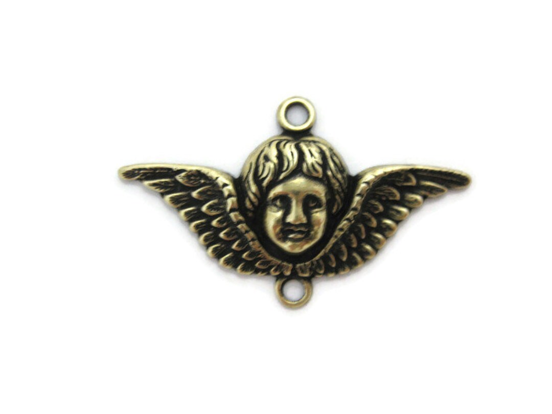 Brass Vintage Design Angel Connector , Made in the USA - Etsy