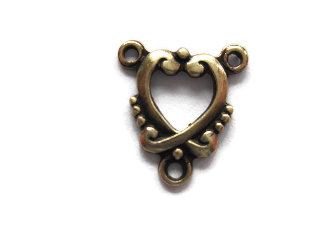 Brass 3 Ring Connector Finding , Made in the USA - Etsy