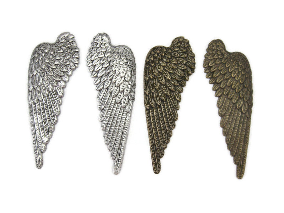 Brass Large Detailed Wings Pair Left and Right , Made in the USA - Etsy