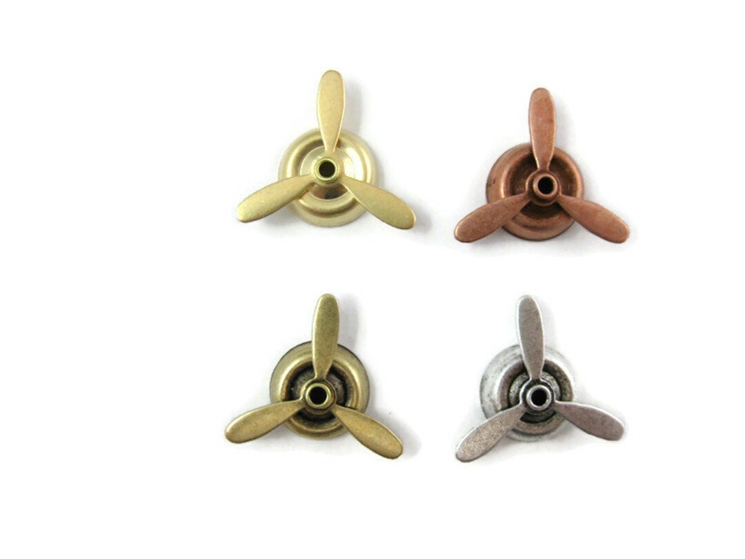 Brass Retro Design Small Spinning Propeller (2 Pieces) , Made in the ...
