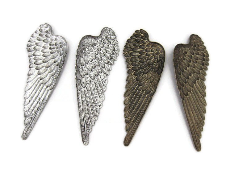 Brass Large Detailed Wings Pair Left and Right , Made in the USA - Etsy