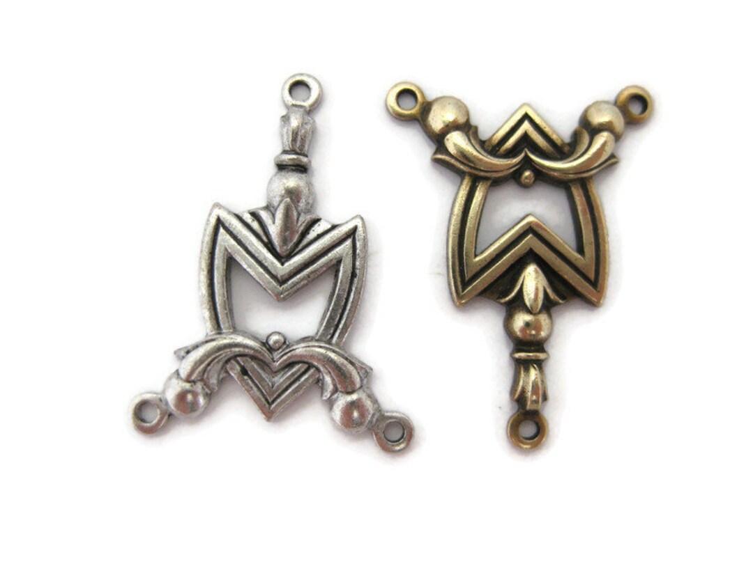 Brass Art Deco 3 Ring Connector , Made in the USA - Etsy