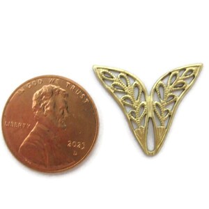 Brass Vintage Design V Shaped Filigree (2 Pieces) , Made in the USA - Etsy