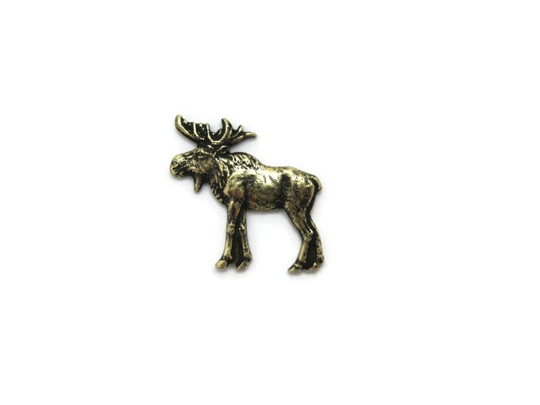 Brass Vintage Design Small Moose , Made in the USA - Etsy