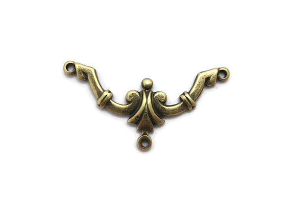 Brass 3 Ring Connector Finding Made in the USA | Etsy