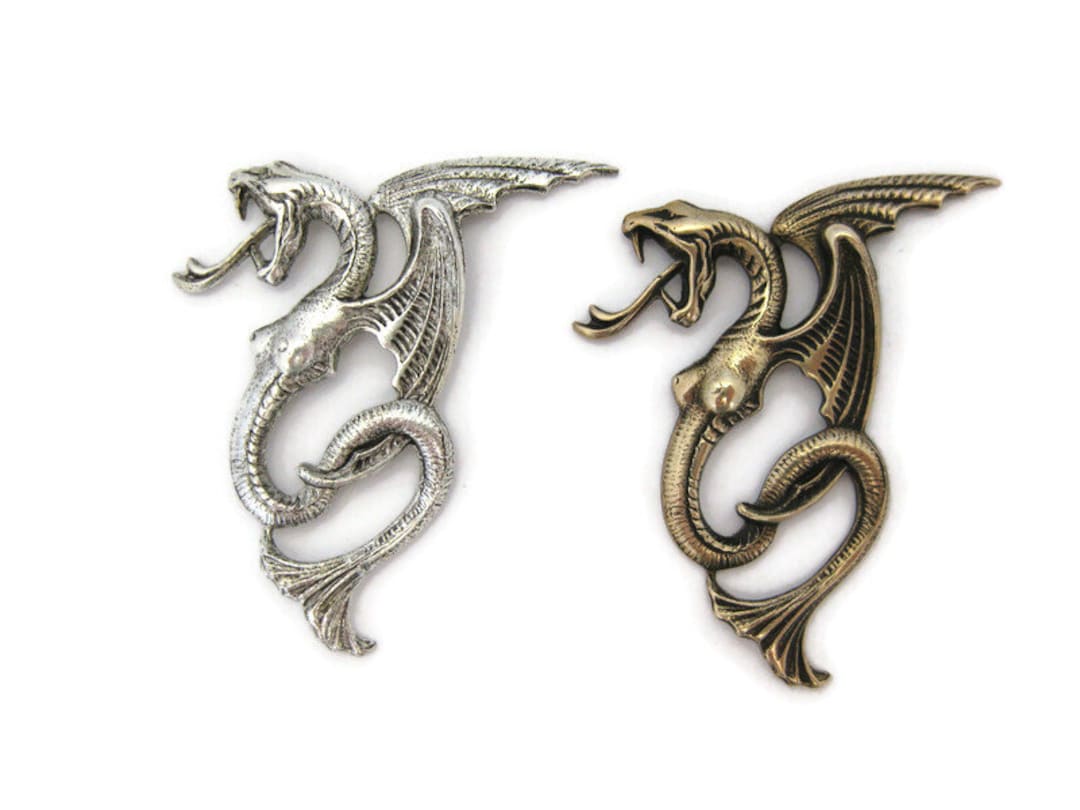 Brass Vintage Design Left Facing Lilith Serpent , Made in the USA - Etsy