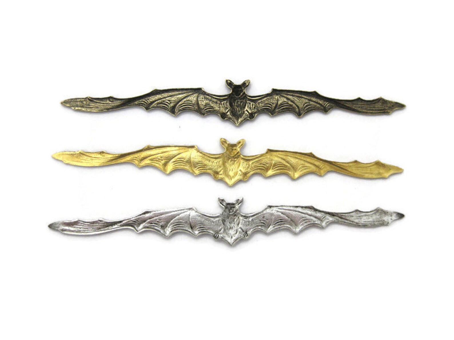 Brass Vintage Design Long Winged Bat Made in the USA - Etsy