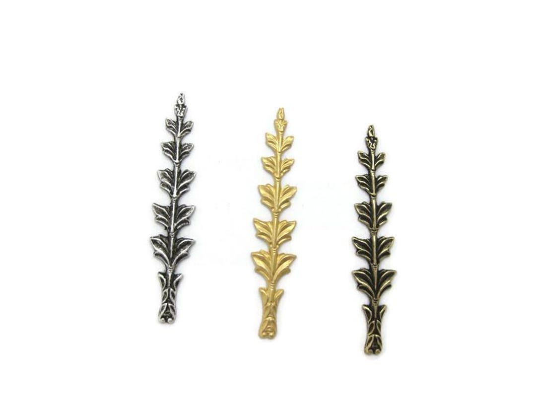 Brass Vintage Design Graduated Leaf Bar , Made in the USA - Etsy