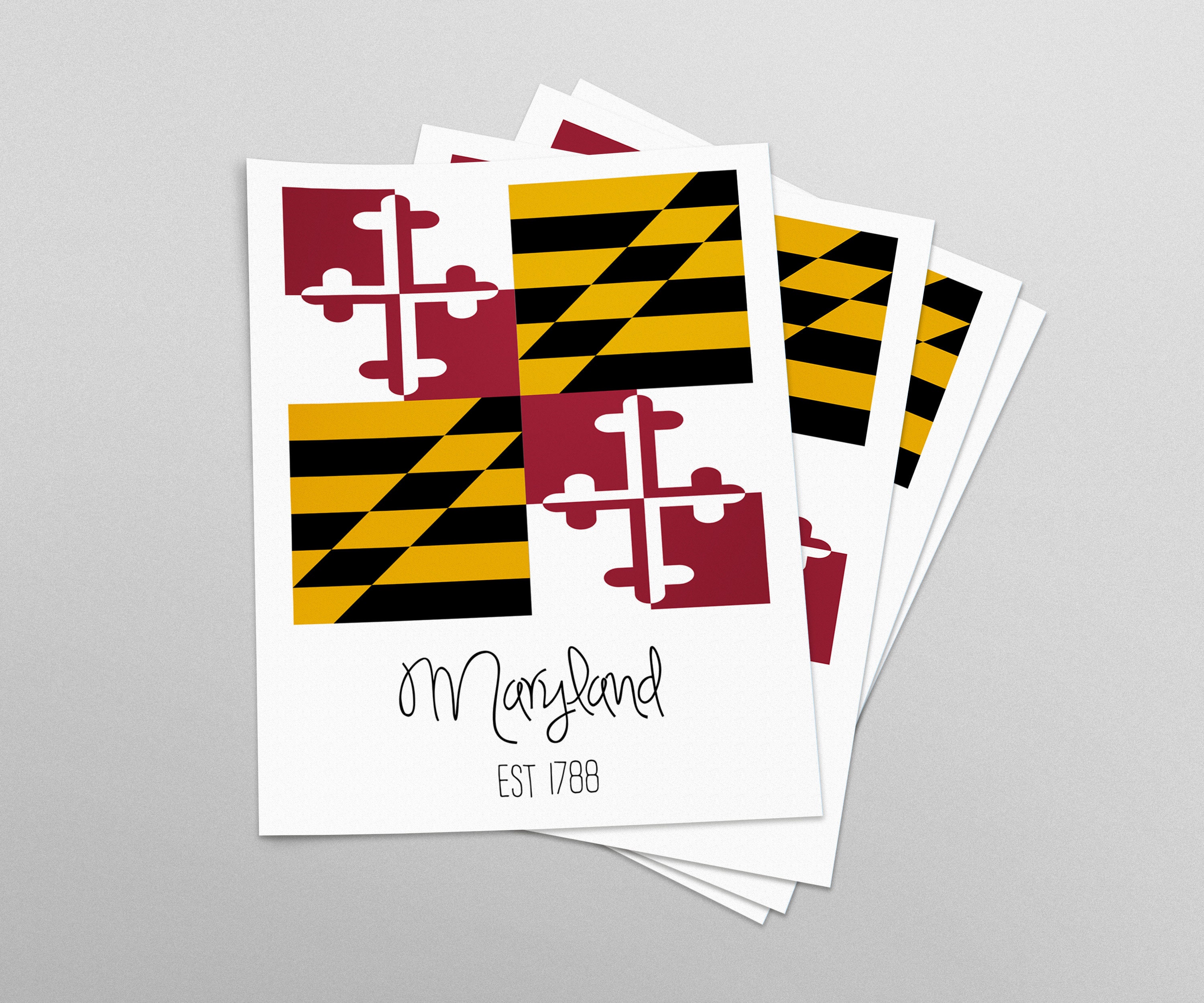 Maryland Flag Print, Wall Decor, Wall Art, Downloadable, Home Decor ...