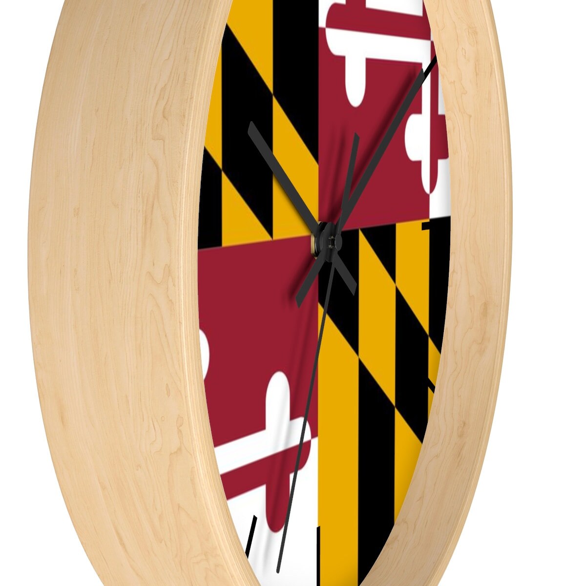 Maryland Wall Clock, Maryland State Flag Clock, Gift - Etsy