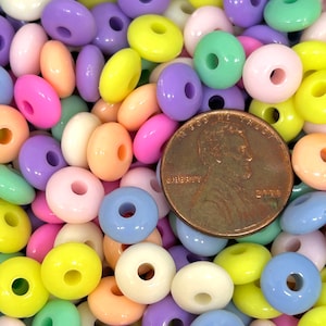 Pastel Candy Disc Beads: Nostalgic Necklace-inspired Collection - Etsy