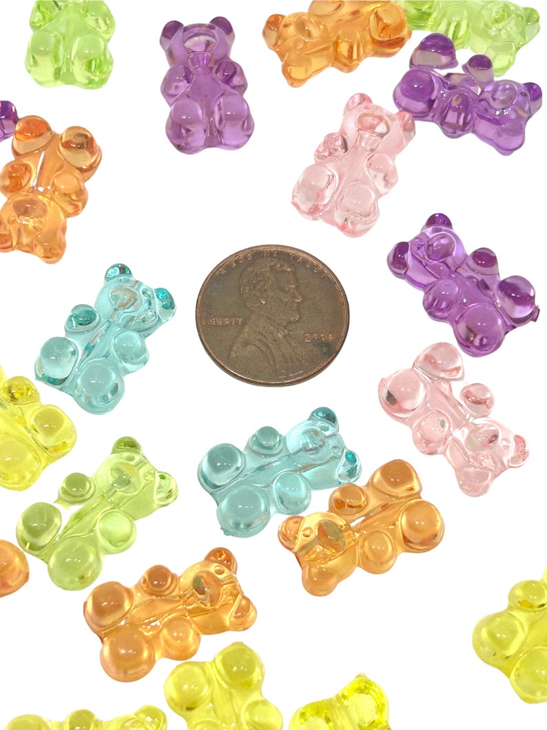 Life-size Pastel Gummy Bear Beads - Etsy