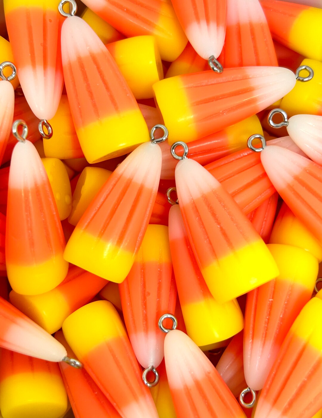 Lifesize Candy Corn Charms - Halloween Jewelry - Etsy