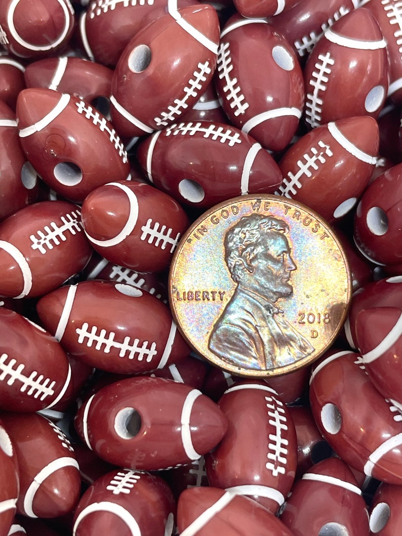 Football Beads Foot Ball Charm Pendant for Jewelry Making - Etsy