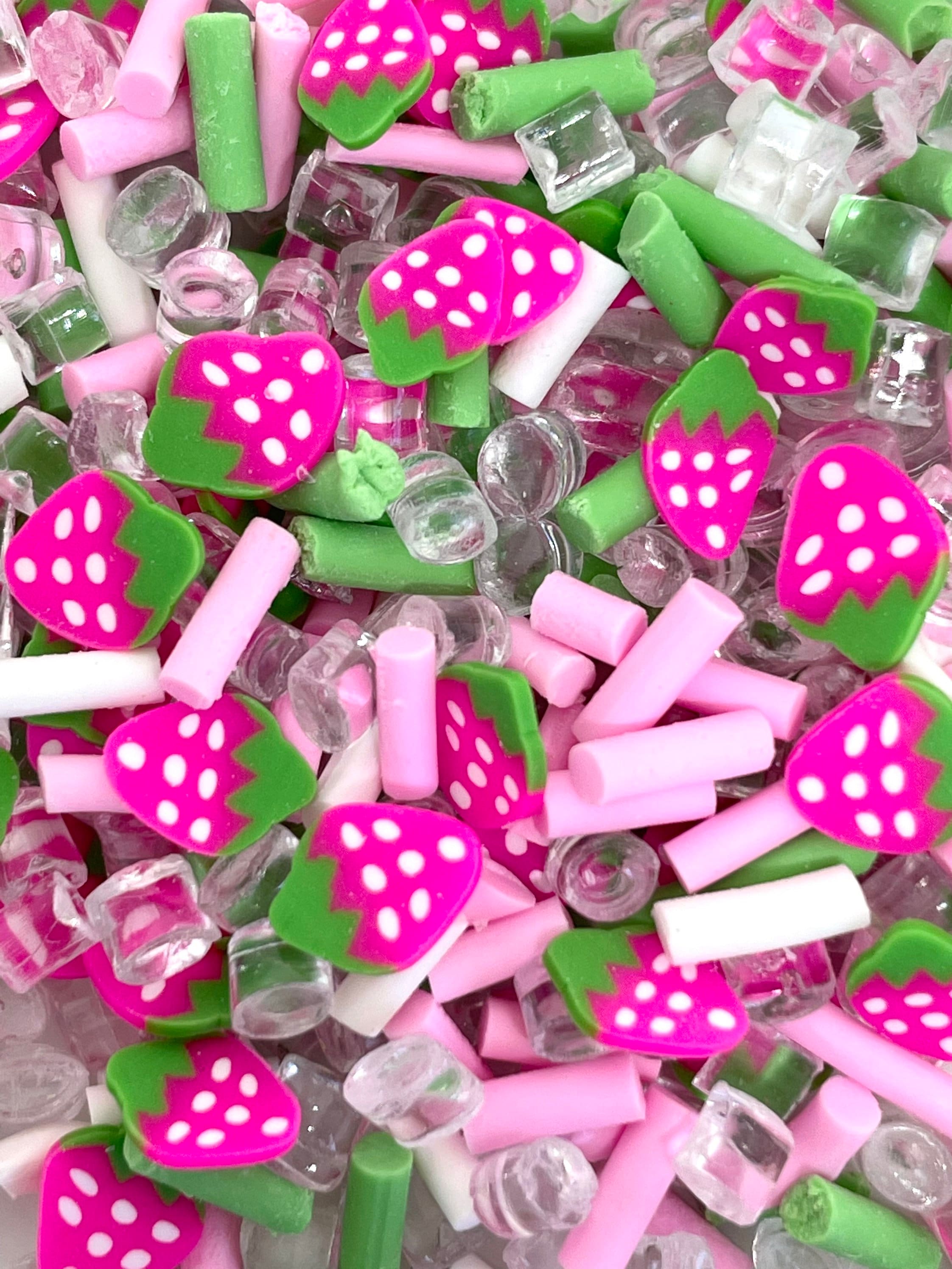 Strawberry Shortcake Fake Sprinkle Mix Faux Sprinkles | Etsy