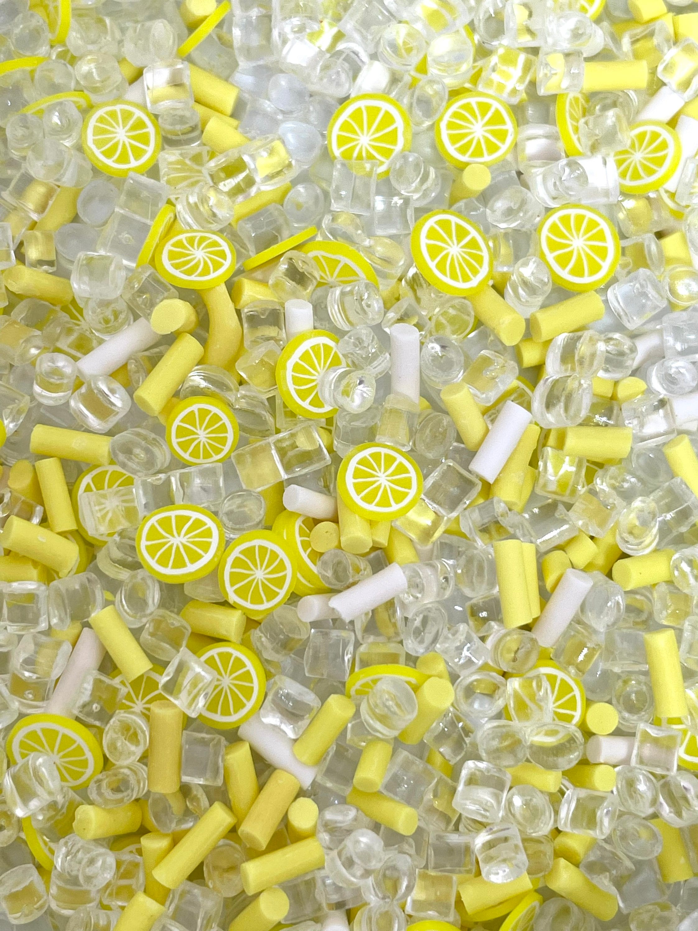 Lemonade Fake Sprinkle Mix Slime Toppings Faux Sprinkles - Etsy