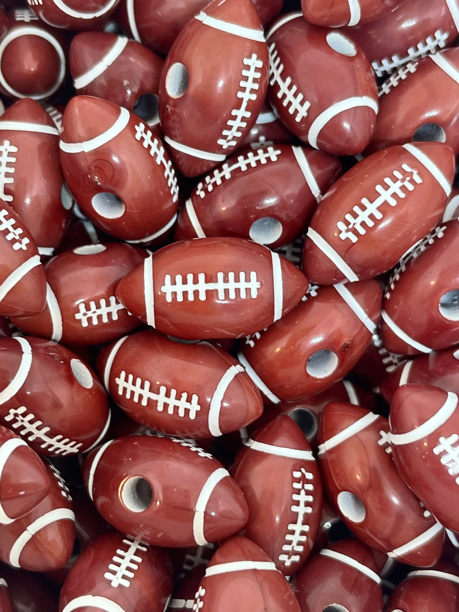 Football Beads Foot Ball Charm Pendant for Jewelry Making - Etsy