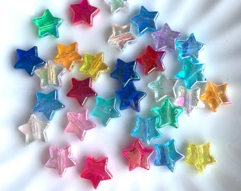 Yellow Star Beads Acrylic Beads 100pc Set | Etsy