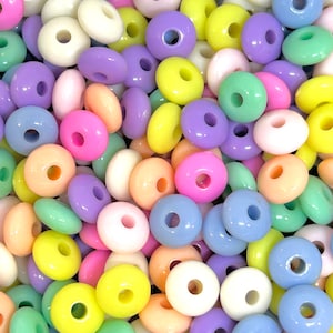Pastel Candy Disc Beads: Nostalgic Necklace-inspired Collection - Etsy