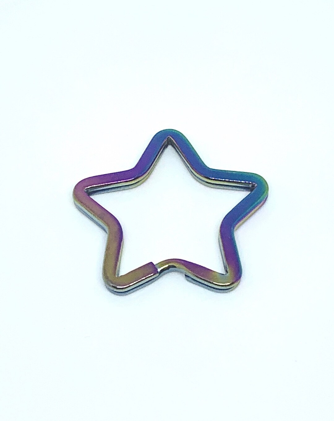 Iridescent Rainbow Star Key Ring, DIY Keychain - Etsy
