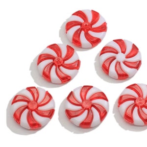 Cute Peppermint Beads, Christmas Jewelry, Decorations - Etsy